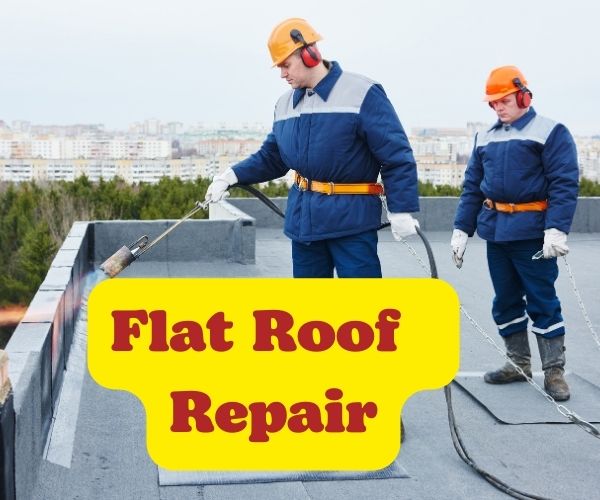 Residential Home With Flat Roof Needing Repairs