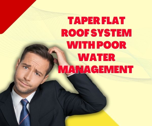 Taper Flat Roof System with Poor Water Management in Knoxville